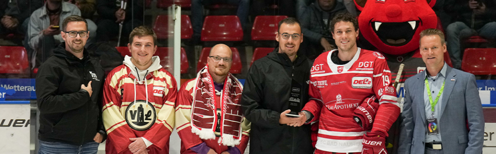 Offizielle Ehrung für Taylor Vause - EC Bad Nauheim